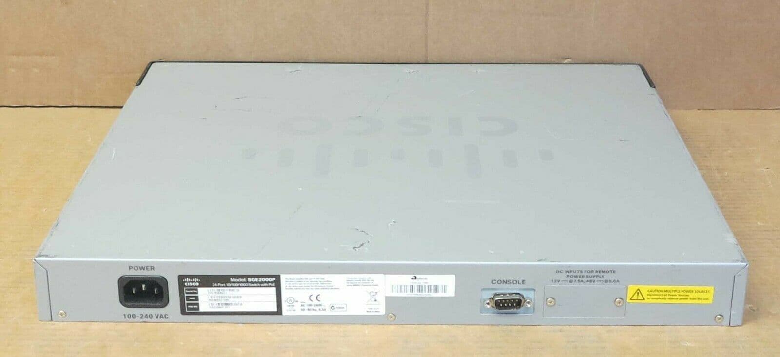 Cisco Small Business SGE2000P 24-Port GbE PoE Managed Network Switch 4x SFP