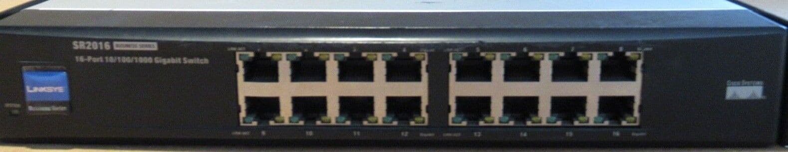 Cisco Small Business SR2016 16-Port 10/100/1000 Ethernet Unmanaged Switch