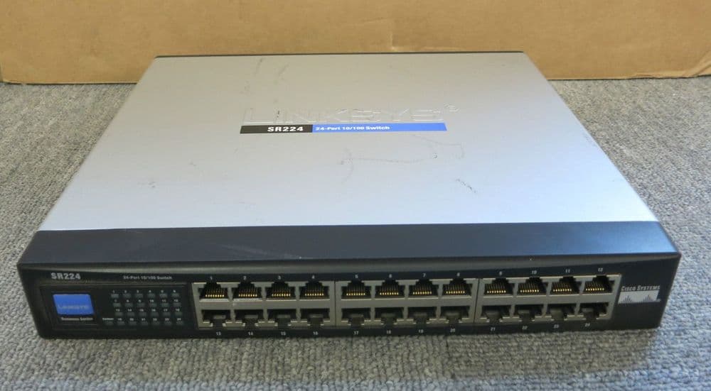 Cisco Small Business SR224 24-Port 10/100 Ethernet Unmanaged Switch Networking