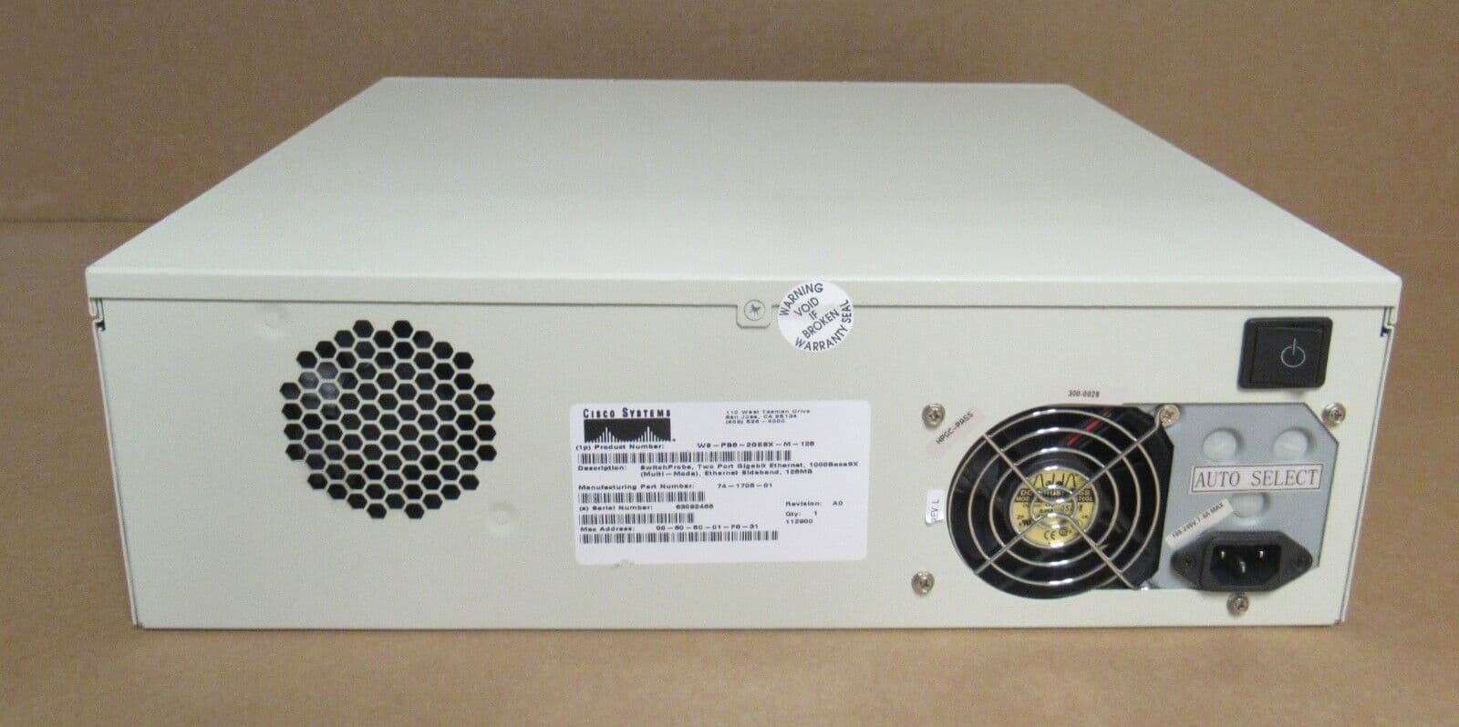 Cisco SwitchProbe WS-PB8-2GESX-M-128 2 Port Gigabit Ethernet Network ...