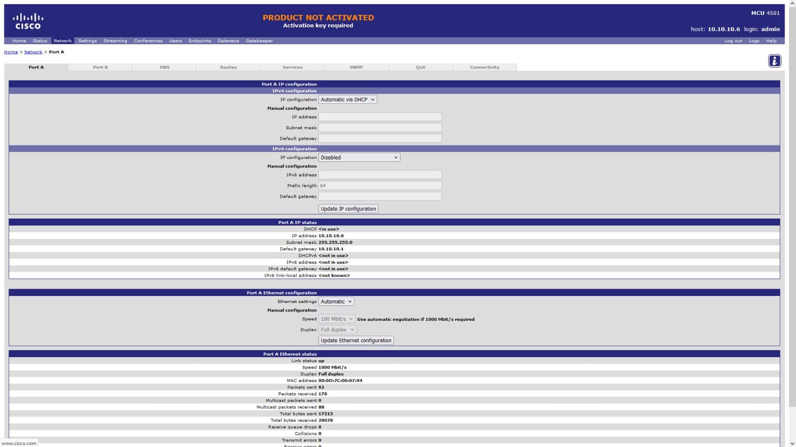 Cisco TelePresence MCU 4501 High-Definition Conferencing Bridge CTI ...