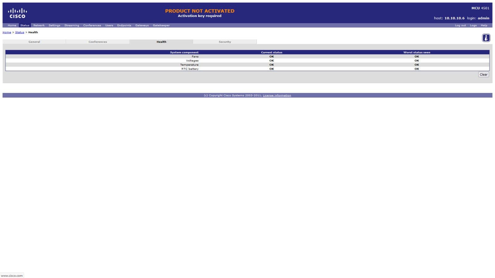 Cisco TelePresence MCU 4501 High-Definition Conferencing Bridge CTI ...