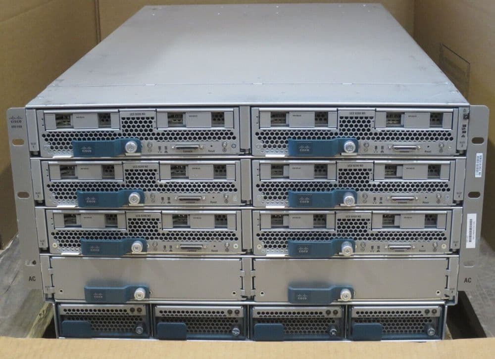 Cisco UCS 5108 8 Slot Blade Chassis 6x B200-M3 10x E5-2650v2 2x E5 ...