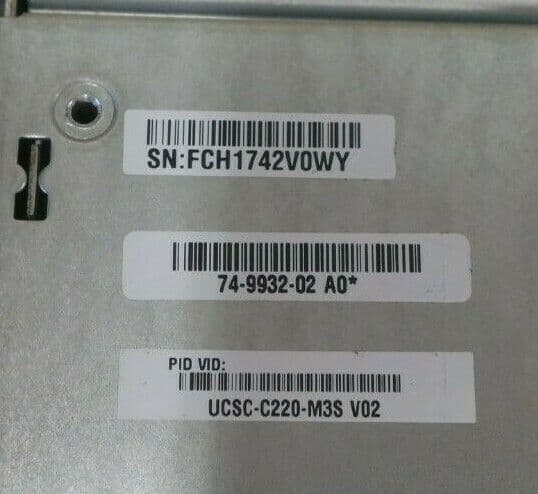 Cisco UCS C220 M3 UCSC-C220-M3S 2x Quad-Core E5-2643 64GB Ram 8x 300GB ...