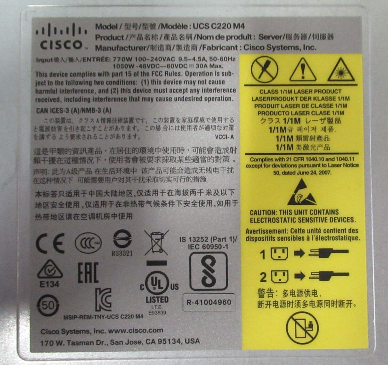 Cisco UCS C220 M4 UCSC-C220-M4S 2x E5-2609v3 8x 2 5" SAS Bay 1U Rack ...