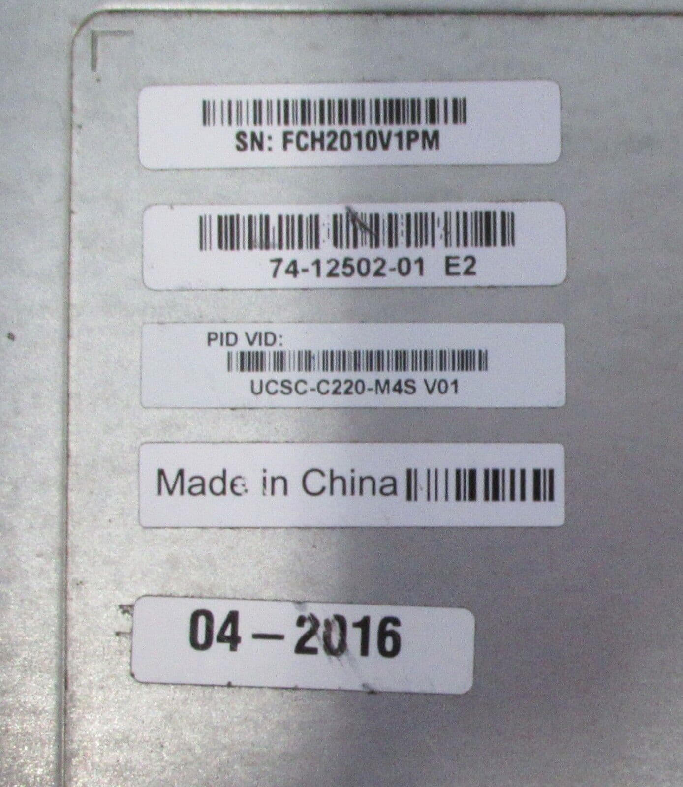 Cisco UCS C220 M4 UCSC-C220-M4S 8x 2 5" SAS Bay 1U Rack Mount Server CTO