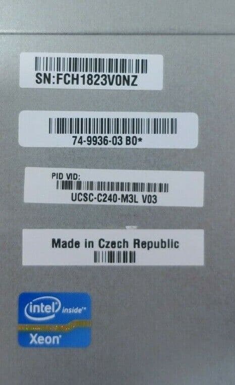 Cisco UCS C240 M3 12x 3 5& x22; Bay Up to 2x E5-2600v2 CPU 24-DIMM CTO ...