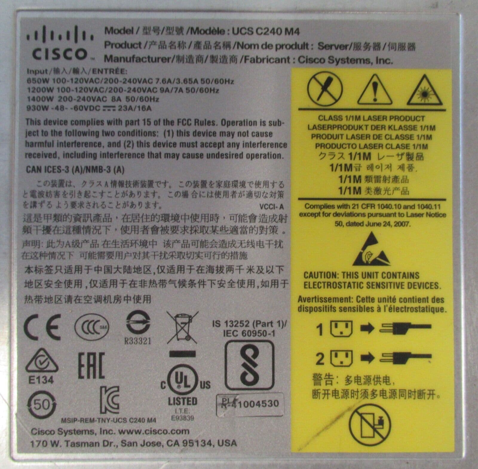 Cisco UCS C240 M4 2x E5-2620v3 CPU 24x DIMM 24x 2 5" 2U CTO Rack Mount ...