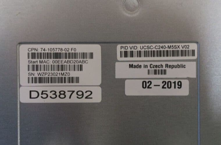 Cisco UCS C240 M5 CTO Server 1-2 2nd Gen Scalable CPU 24-DIMM 24x 2 5" RAID