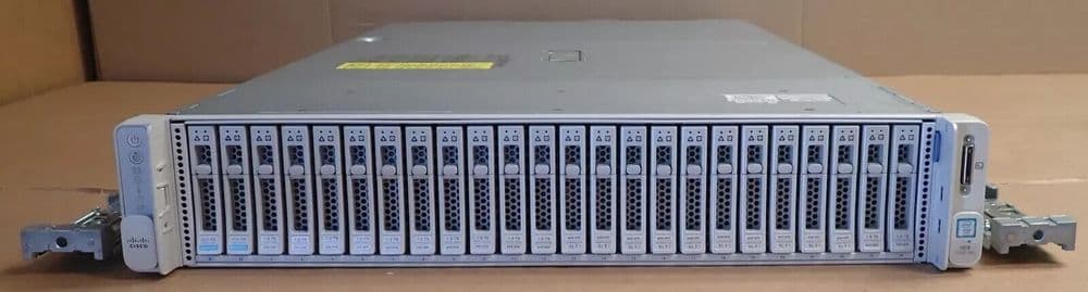 Cisco UCS C240 M5 Server 2x 12C Gold 5118 256GB Ram 22x 1 6TB SSD 2x 3 ...