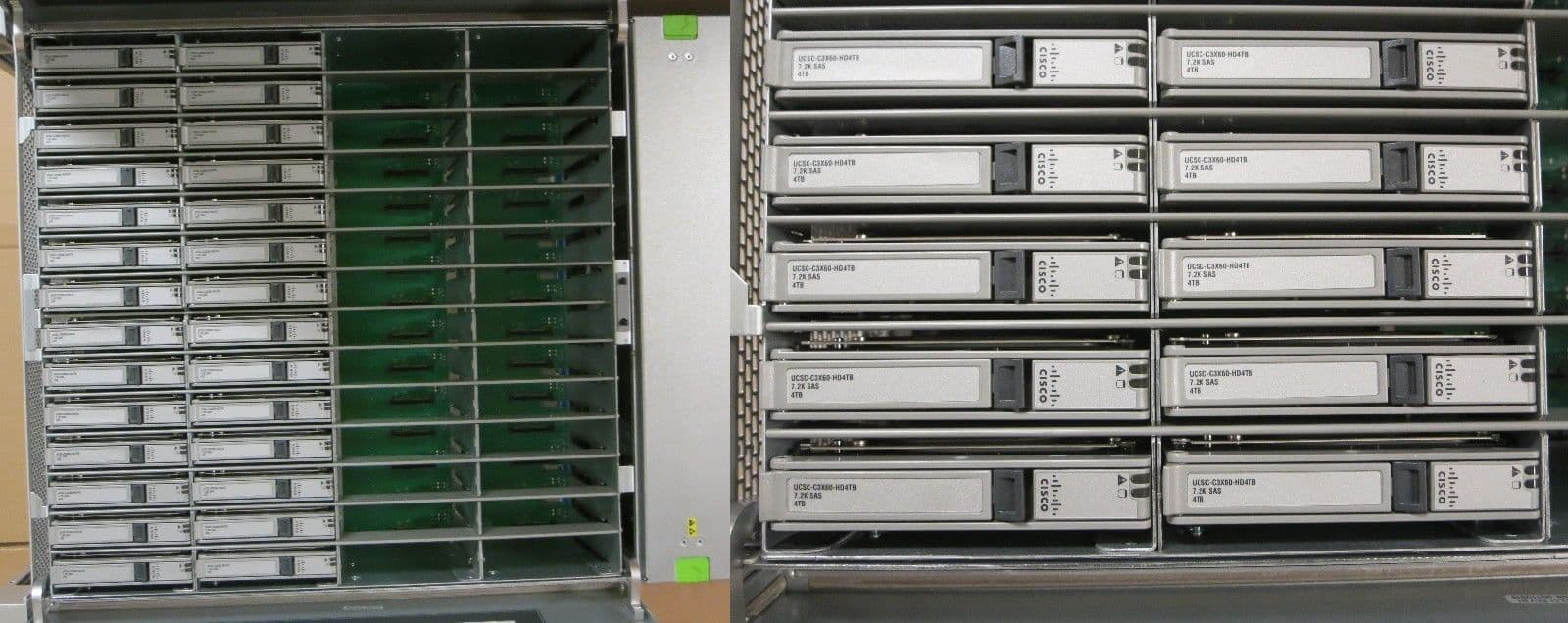 Cisco UCS C3260 - 2x C3X60 Server Nodes 4x TEN-CORE 2 20GHz 512GB RAM 112TB HDD
