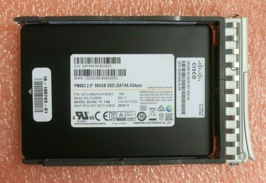 Cisco UCS-SD960G61X-EV 960GB 2 5" SATA 6Gb/s Enterprise Solid State ...