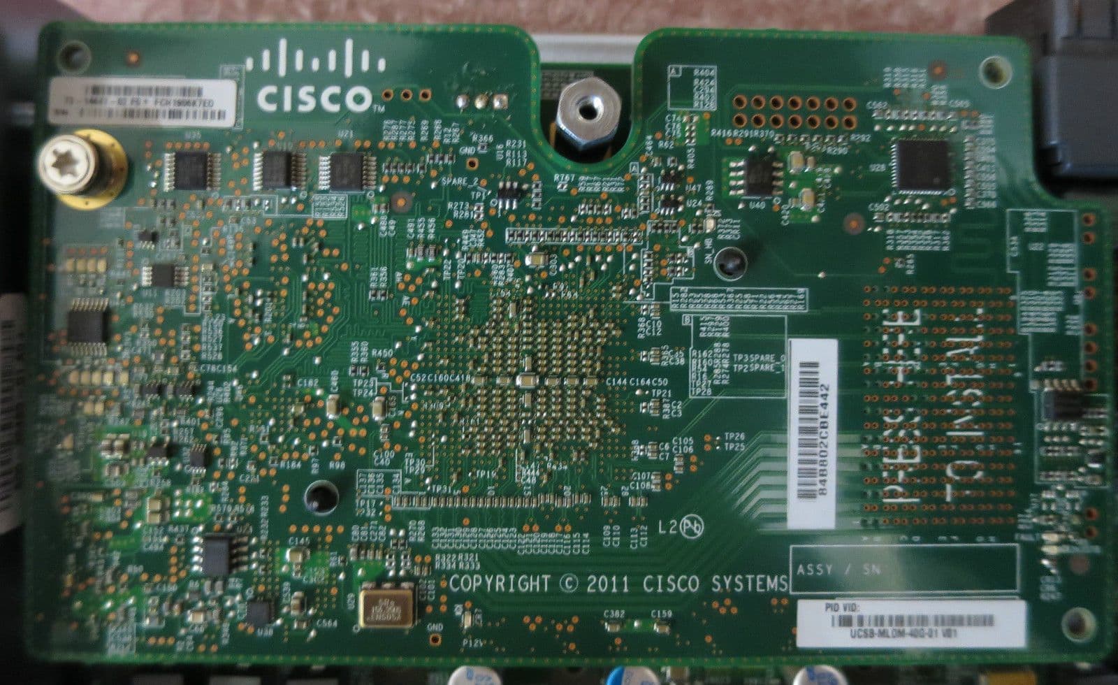 Cisco UCSB-MLOM-40G-01 UCS VIC 1240 4 port 10Gb Interface Card M3 Blade ...