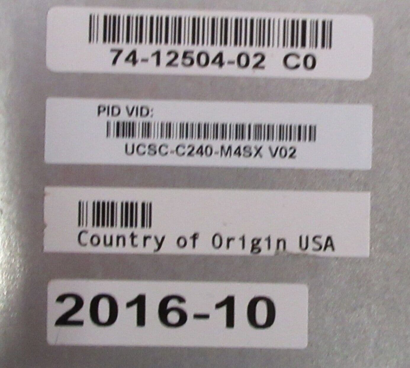 Cisco UCSC-C240-M4SX 24x 2 5" SFF SAS BAYS 10-Core E5-2640 v4 RAID 2U ...