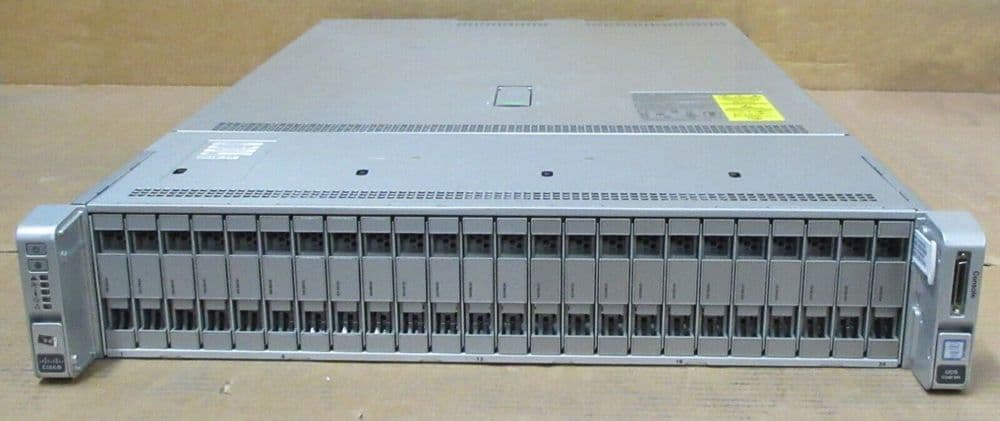 Cisco UCSC-C240-M4SX 24x 2 5" SFF SAS BAYS 2x 10-Core E5-2640v4 256GB ...