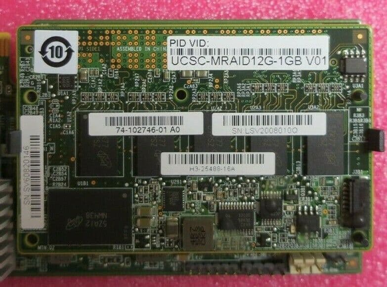 Cisco UCSC-MRAID12G SAS 12Gb/s RAID Controller Card With 1GB Cache 74-12862-01