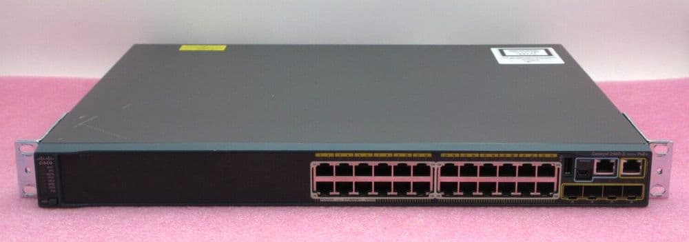 Cisco WS-C2960S-24PS-L 2960-S 24x 1GbE PoE 4x 1Gb SFP Port Switch