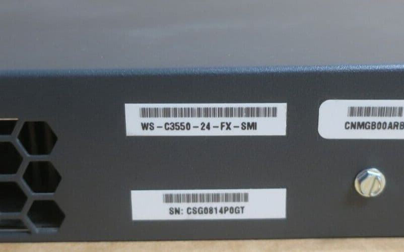 Cisco WS-C3550-24-FX-SMI Catalyst 3550-24 FX 24x 100FX MMF 2x 1GbE GBIC ...