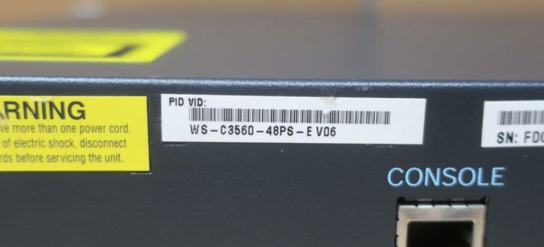 Cisco WS-C3560-48PS-E 48-Port PoE Fast Ethernet 4x 1Gb SFP L3 Managed ...