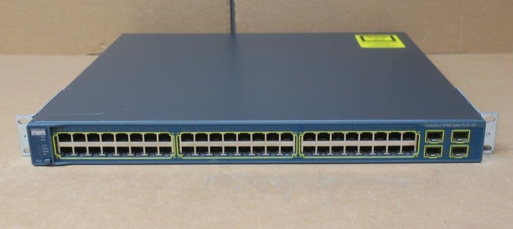 Cisco WS-C3560-48PS-S 48-Port PoE Fast Ethernet 4x 1Gb SFP L3 Managed ...