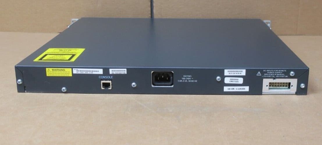Cisco WS-C3560-48PS-S 48-Port PoE Fast Ethernet 4x 1Gb SFP L3 Managed ...