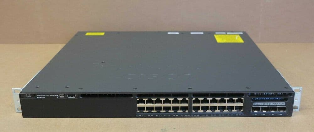 Cisco WS-C3650-24PS-S 24-Port 1GbE PoE Permanent ipservices L3 Managed ...