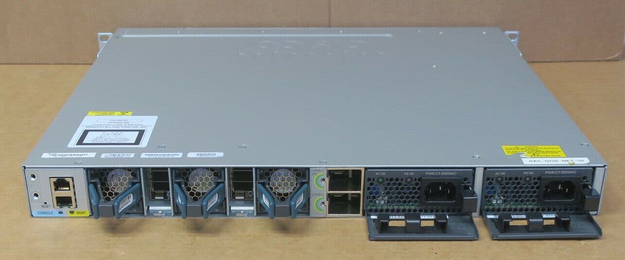 Cisco WS-C3850-24T-S 24-P GbE L3 Managed Stack Switch Network Mod C3850 ...