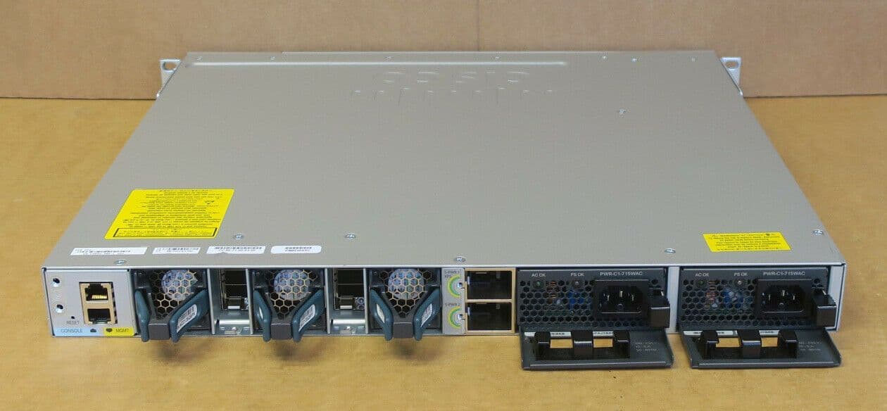 Cisco WS-C3850-48P-L 48 Port PoE Gigabit Ethernet L2 Managed 2 x PSU Switch