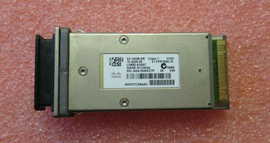 Cisco X2-10GB-SR 10 Gbe 850nm MM 300m DOM Transceiver Module 10-2205-05