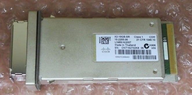 Cisco X2-10GB-SR 10Gb/s 10GBASE-SR X2 Transceiver Module 10-2205-06