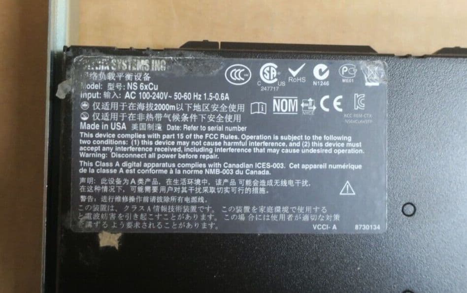 Citrix Netscaler ADC 5650 Application Delivery Controller Standard License