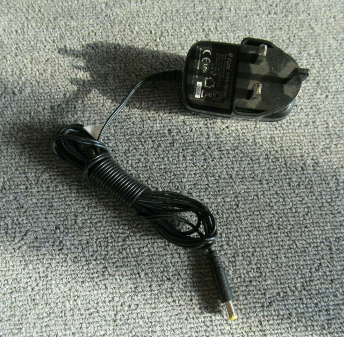 Click CPS012A120100B UK 3-Pin Plug Switching AC Power Adapter 12V 1A 12W