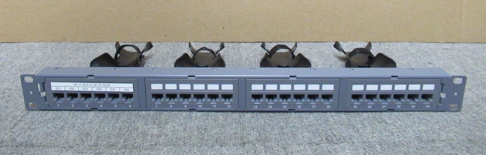 CommScope 811889 SYSTIMAX 360 24 Port Cat6 UTP Patch Panel Rear Cable ...