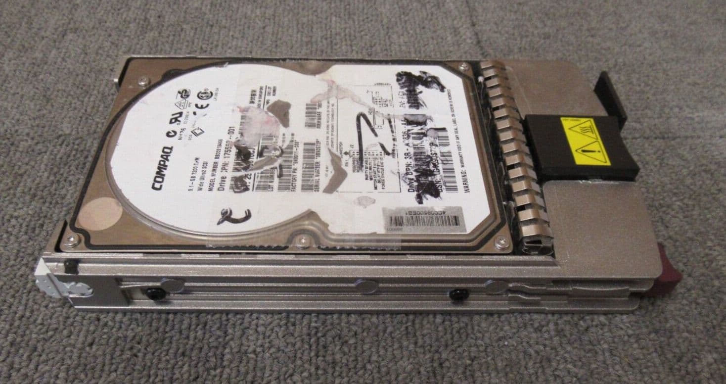 Compaq BB00913466 175552-001 9GB 7200RPM SCSI U2 Hot Swap 3 5" Internal HDD