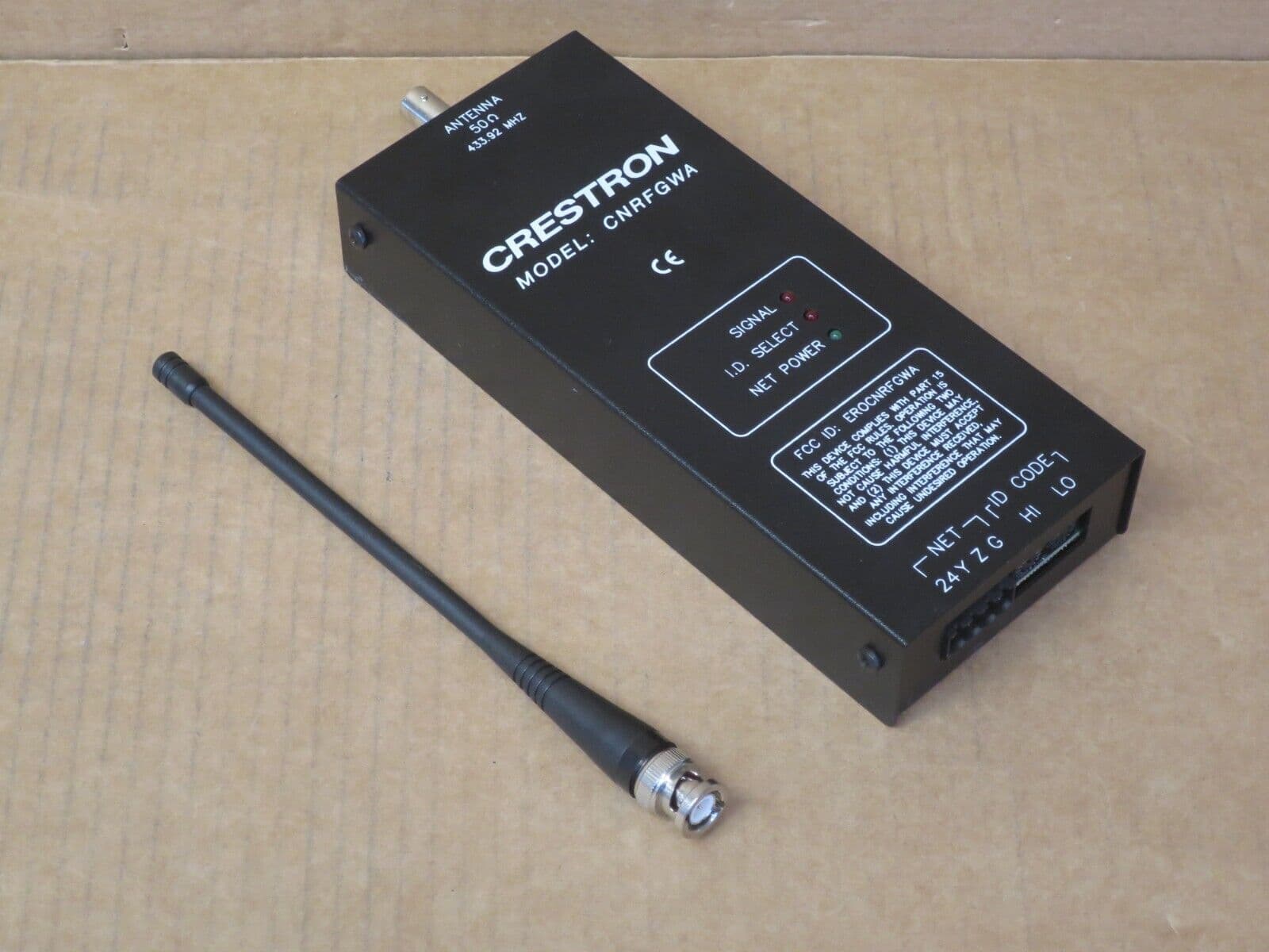 Crestron CNRFGWA 433MHz 1-Way RF Gateway Receiver for ST-1550C ST-1700C ...