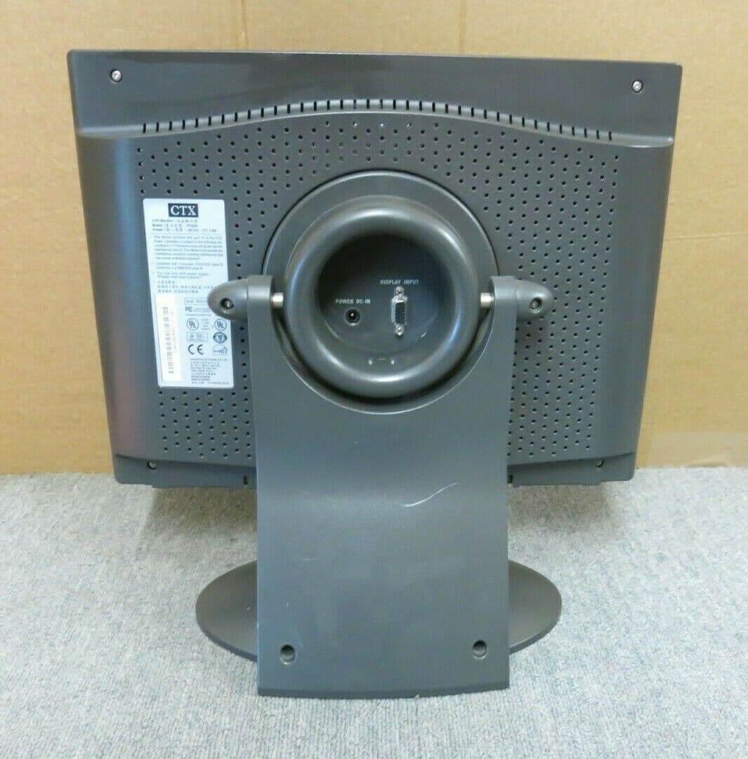 CTX PV520 15-Inch LCD TFT Flat Panel Gray And Silver Monitor VGA