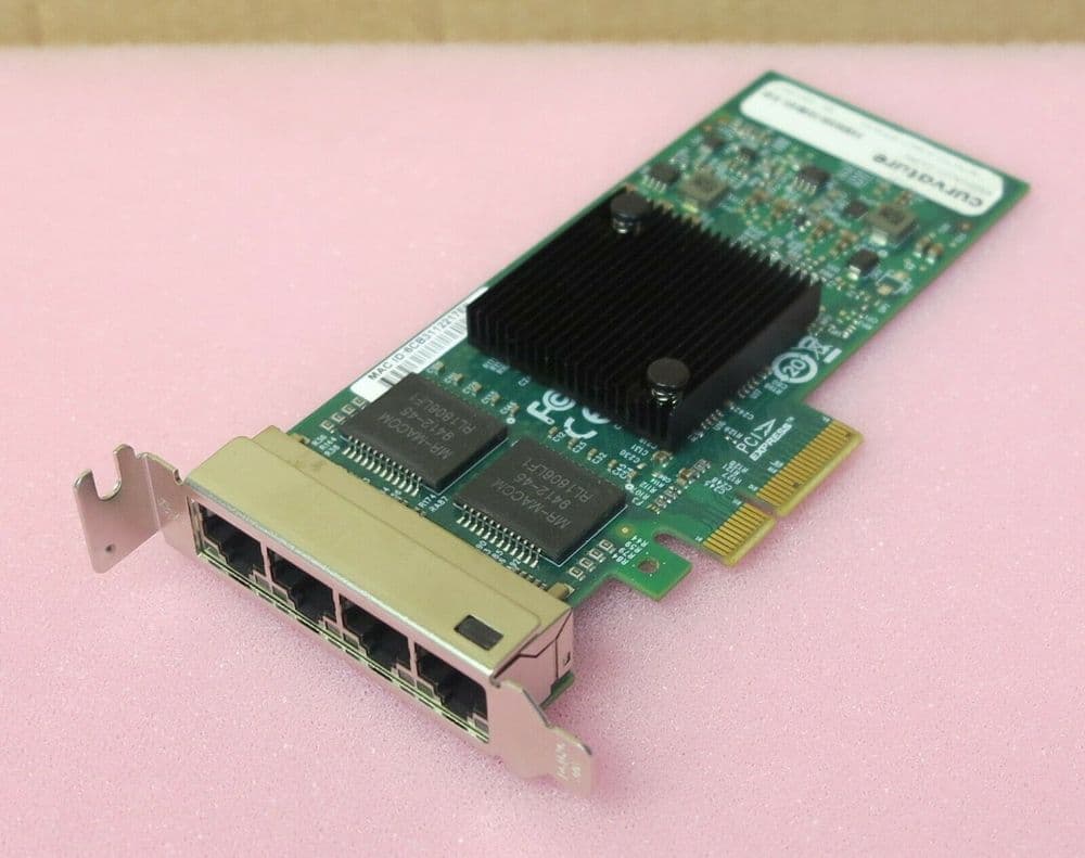Curvature Quad Port PCIe x4 1GbE Network Interface Card NIC 4R001AC01-CURV