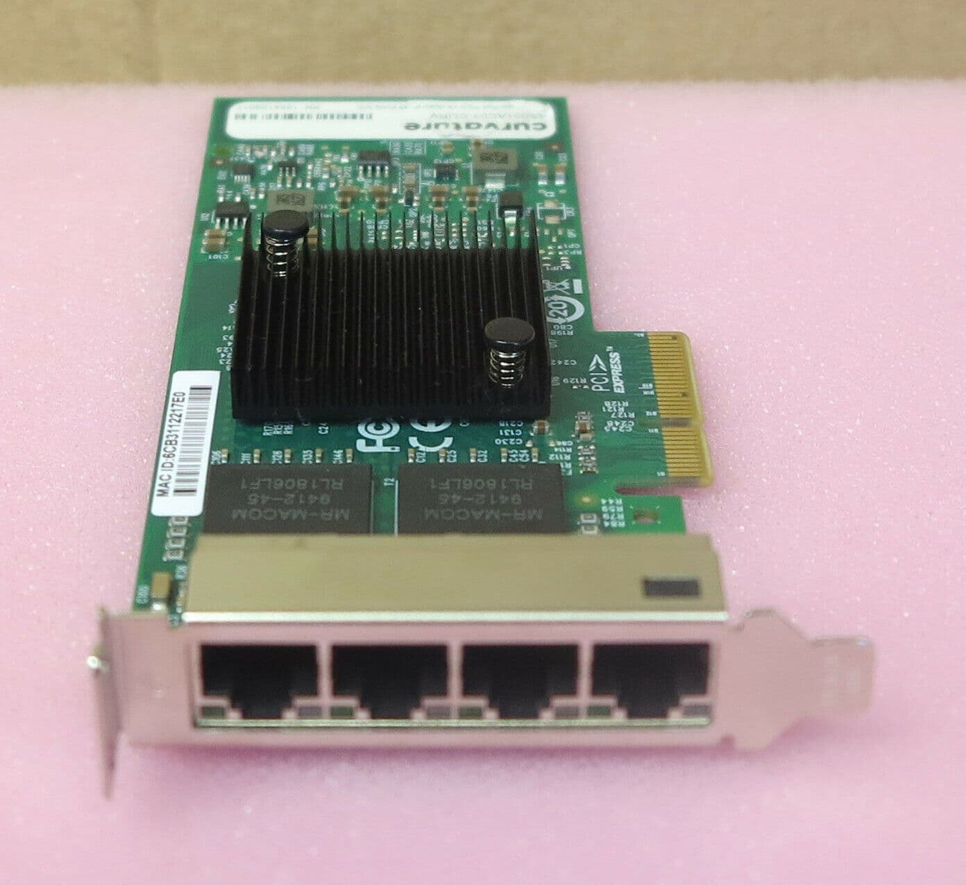 Curvature Quad Port PCIe x4 1GbE Network Interface Card NIC 4R001AC01-CURV