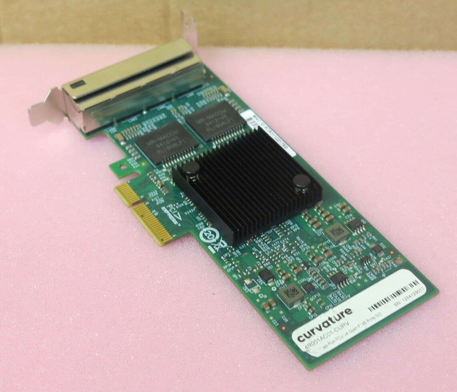 Curvature Quad Port PCIe x4 1GbE Network Interface Card NIC 4R001AC01-CURV