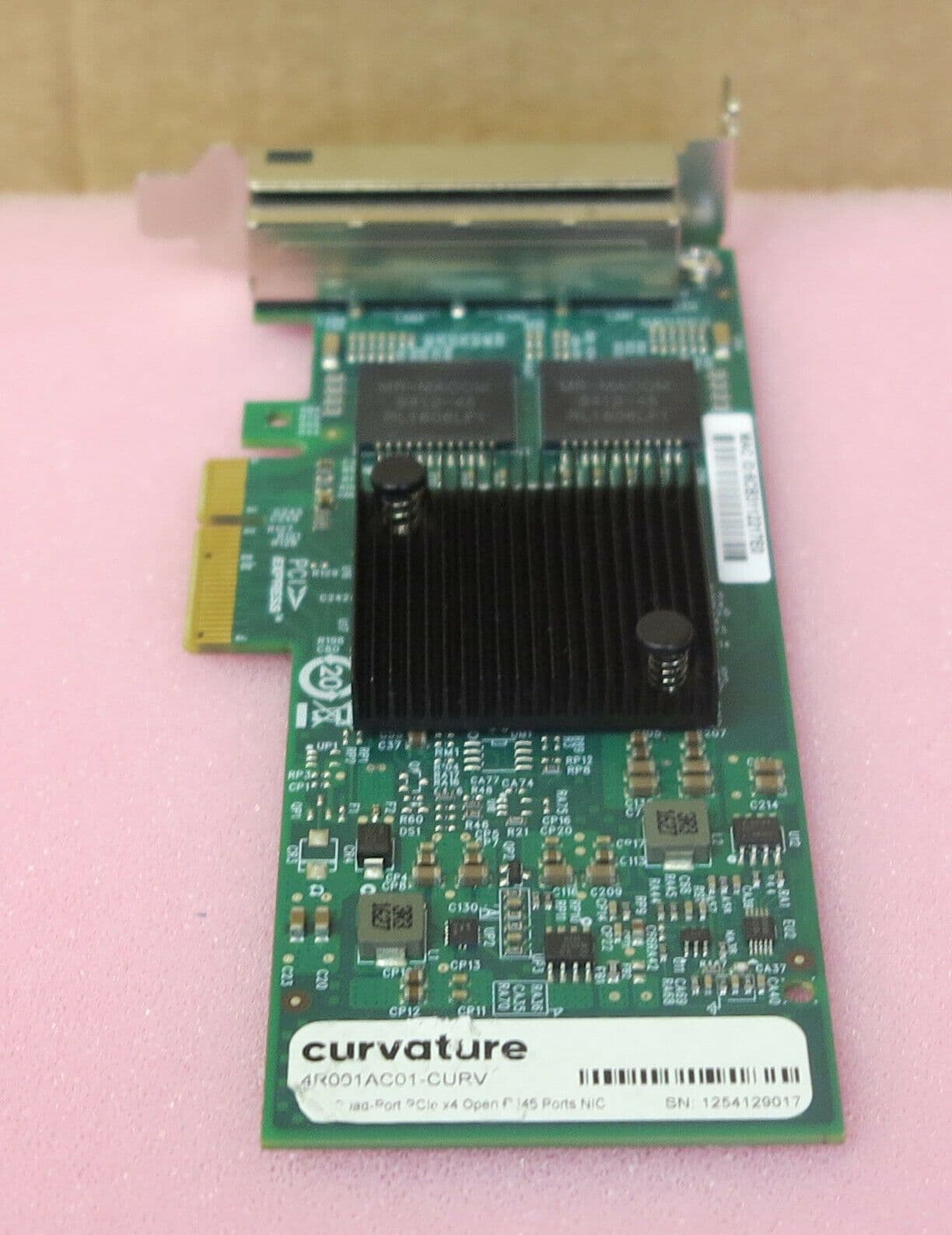 Curvature Quad Port PCIe x4 1GbE Network Interface Card NIC 4R001AC01-CURV