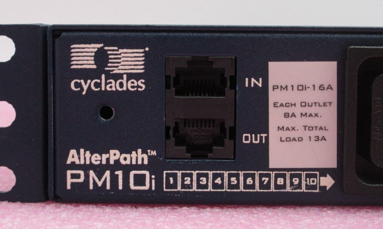Cyclades Alterpath PM 10i 10xC13 10A 1U PDU Power Distribution 240V ...