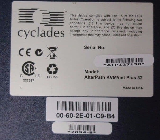 Cyclades ATP3202 32-Port KVM Over IP Switch AlterPath 3202 KVM/netPlus 1U