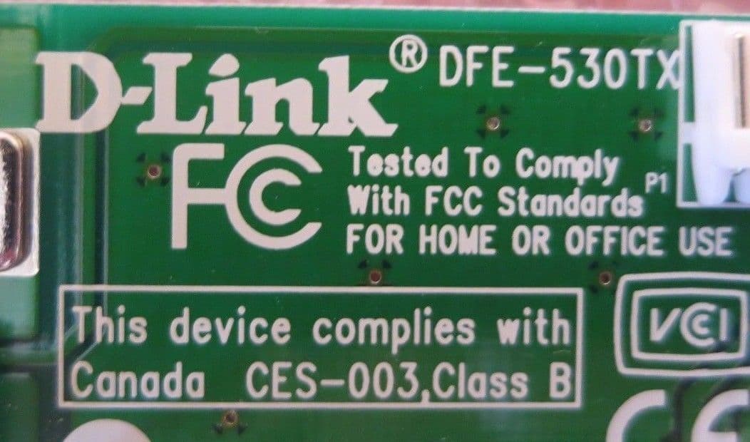 D-Link DFE-530TX 10/100 Fast Ethernet PCI Network Adapter Card