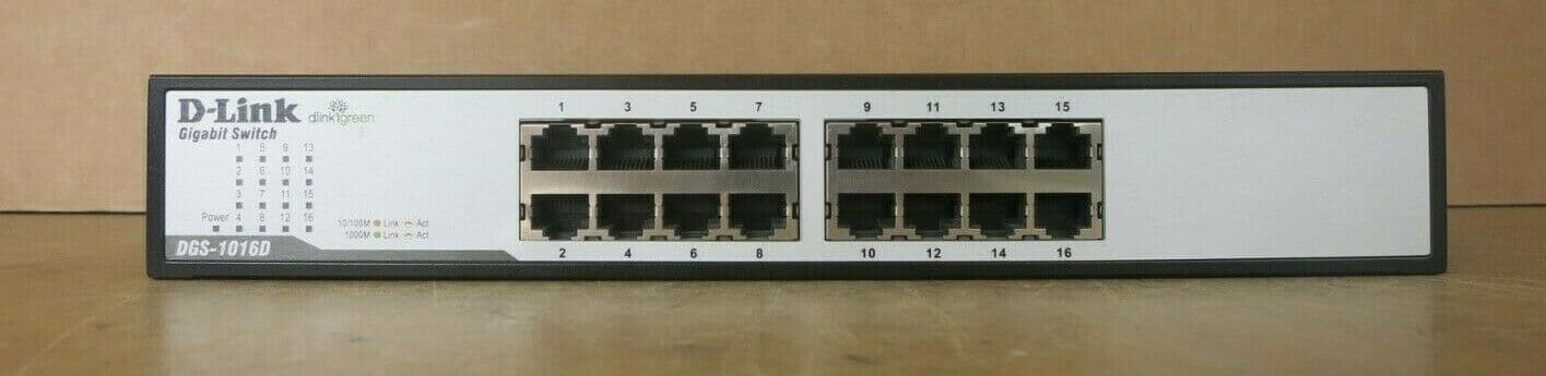 D-Link DGS-1016D 16-Port Unmanaged Desktop Gigabit Desktop Switch