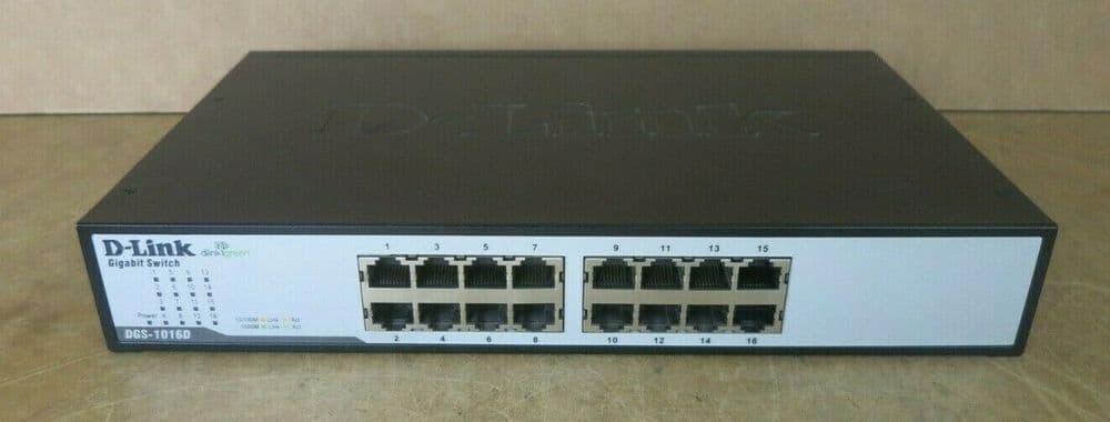 D-Link DGS-1016D 16-Port Unmanaged Desktop Gigabit Desktop Switch