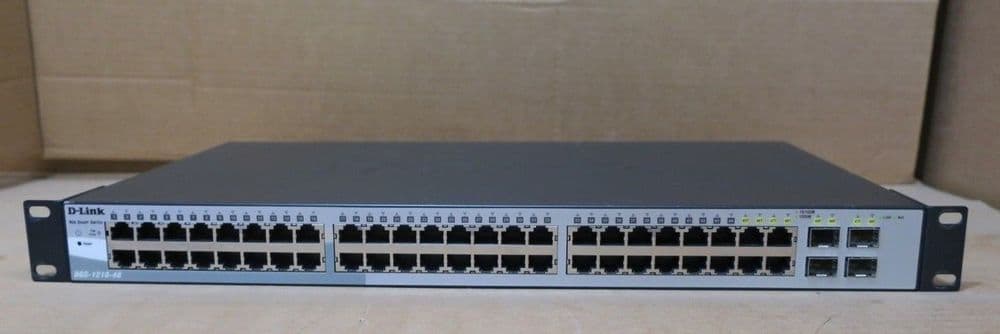 D-Link DGS-1210-48 48 Port Gigabit Smart Network Rack Switch 4 Combo ...