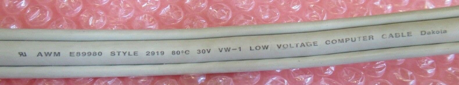 Dakola AWM E89980 Style 2919 80C 30V VW-1 Low Voltage Computer Cable