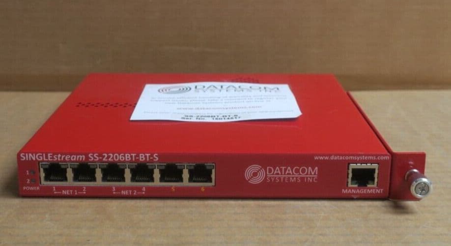 Datacom Systems SINGLEstream Dual-Link Aggregation TAP SS-2206BT-BT-S