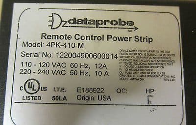 Dataprobe - 4 Port PDU Remote Access Control Power Distribution Unit ...