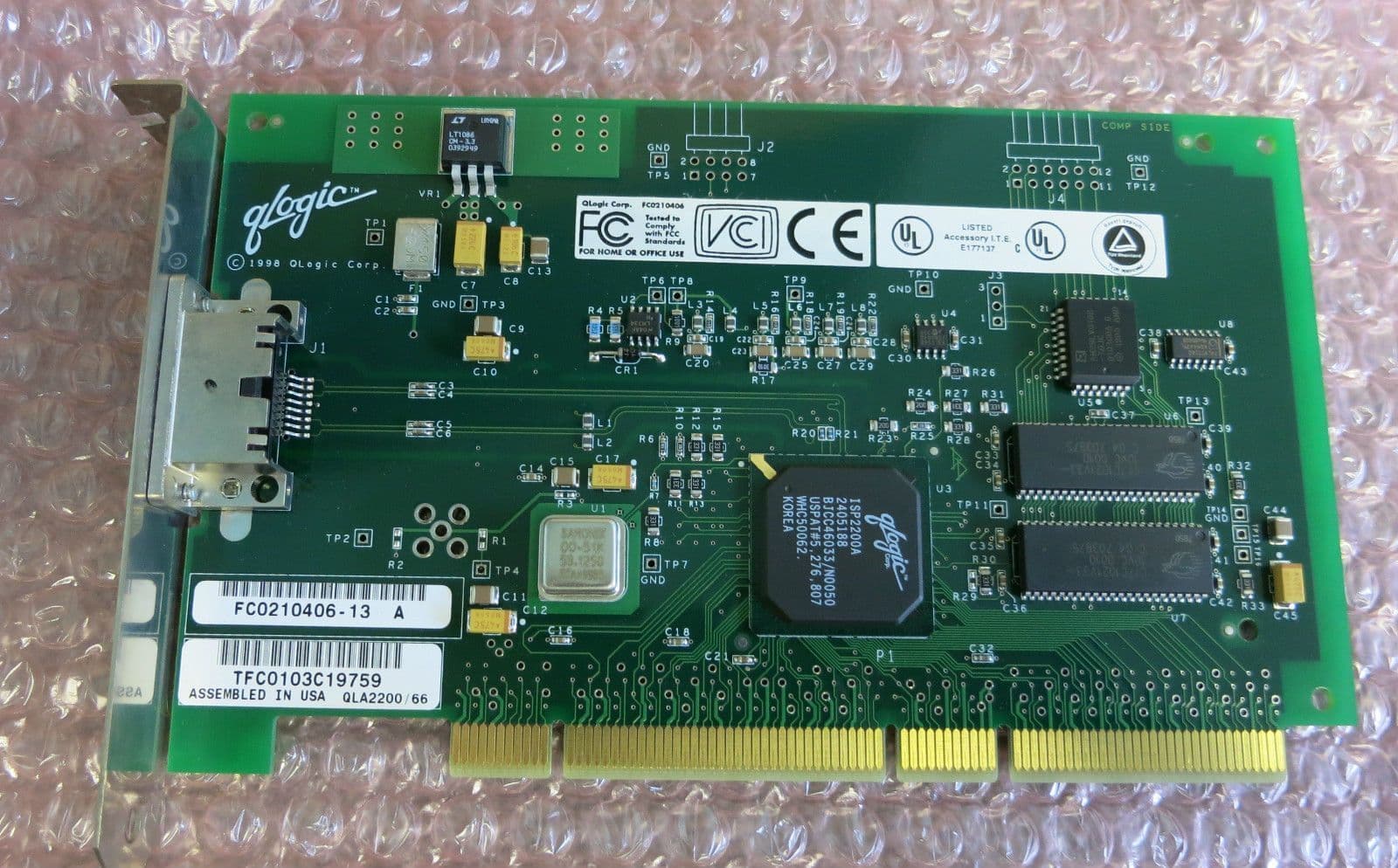 Dell 0001280R FC0210406-13 PowerEdge 4300 PCI FC 1GB 64BIT Host Bus Adapter